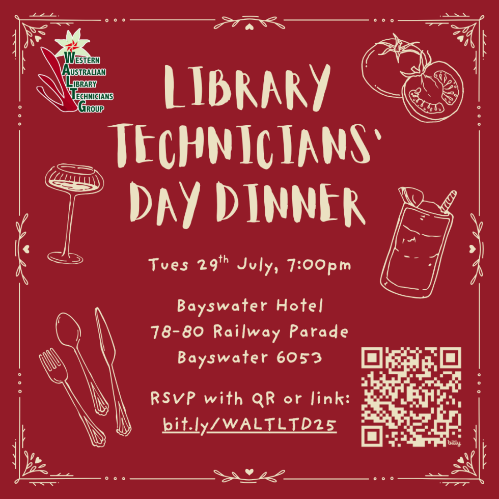 ALIA WALT Library Technician’s Day Dinner 2025 | ALIA WALT